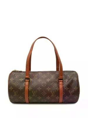 LOUIS VUITTON Monogram Papillon 30 Handbag - Brown