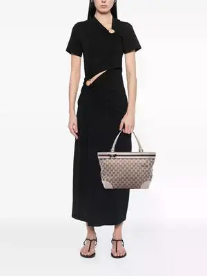 Gucci Gg Canvas Web Mayfair Tote Bag