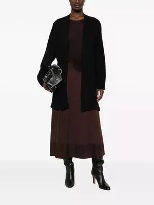 SERGIO MORETTI FIRENZE Open-front Cardigan - Black