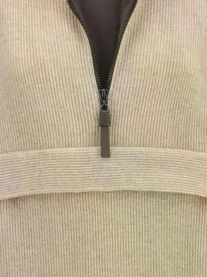 Brunello Cucinelli Cashmere Half-zip Sweater - Neutrals