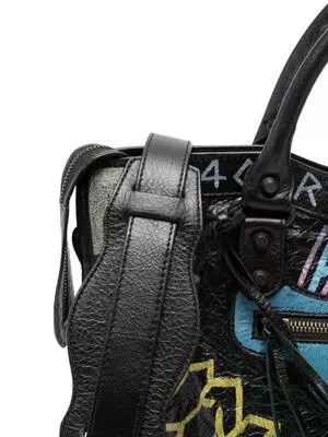 Balenciaga 2000s Le City Graffiti Tote Bag