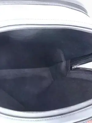 Gucci Gg Coated Canvas Medium Backpack With Front Zip Pocket