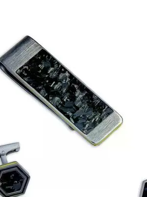 Tateossian Carbon Fibre Inlay Money Clip