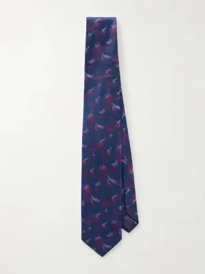 Charvet 8.5cm Silk-jacquard Tie - Blue