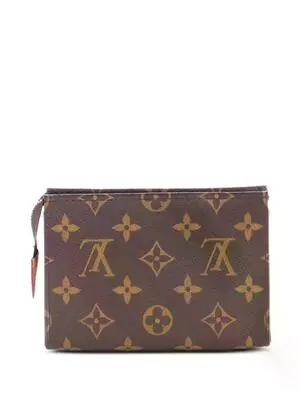 LOUIS VUITTON Monogram Canvas Pouch - Brown
