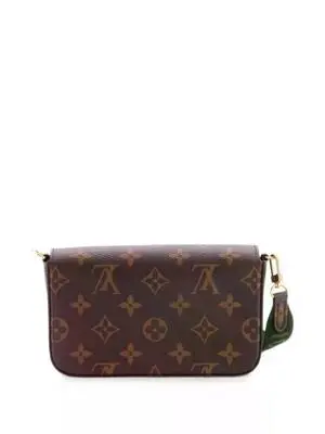 LOUIS VUITTON Felicie Strap & Go Monogram Canvas Crossbody Bag - Brown