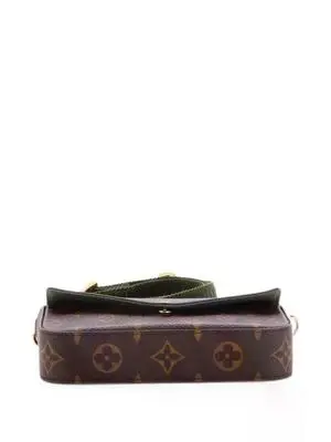 LOUIS VUITTON Felicie Strap & Go Monogram Canvas Crossbody Bag - Brown