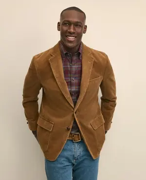 Brooks Brothers No. 1 Sack Sport Coat In Wide-wale Cotton Corduroy - Camel
