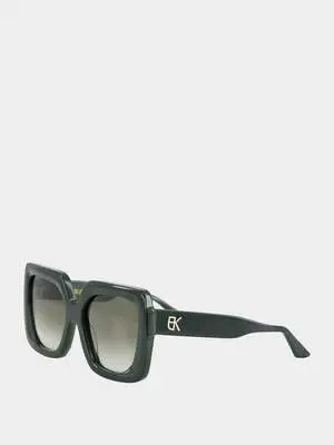 EMMANUELLE KHANH Oversized Square Acetate Sunglasses