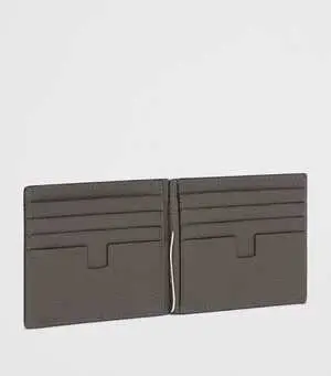 TOM FORD Grained Leather Money Clip Wallet