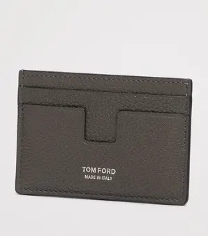 TOM FORD Grained Leather T-line Card Holder