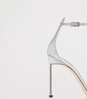 TOM FORD Metallic Leather Stiletto Sandals