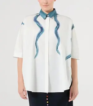 Marina Rinaldi Printed Cotton Shirt