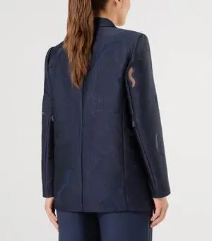 Marina Rinaldi Floral Jacquard Blazer