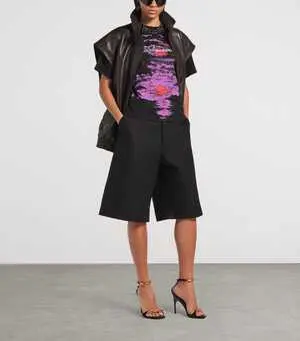 Balenciaga Distressed Cotton Sunset T-shirt
