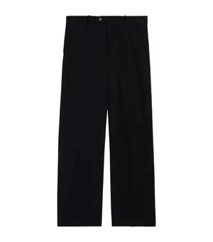 Balenciaga Wool Large-fit Trousers
