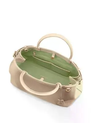 MAISON DE SABRE Large Palais Leather Shoulder Bag - Neutrals