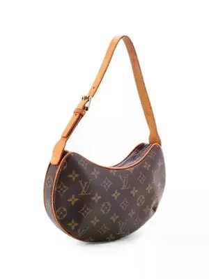 LOUIS VUITTON Monogram Canvas Croissant Pm Hobo Bag - Brown
