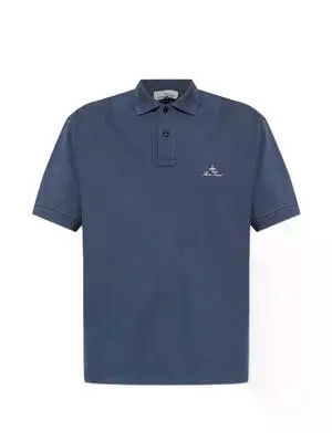 Stone Island Logo-embroidered Polo Shirt