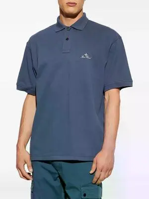 Stone Island Logo-embroidered Polo Shirt