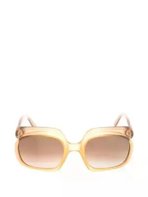 Dior 1970s Square Frame Sunglasses - Neutrals
