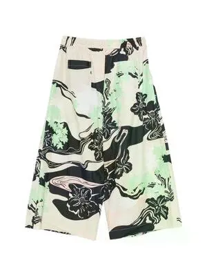 PSOPHIA Floral Print Wide-leg Trousers - Neutrals