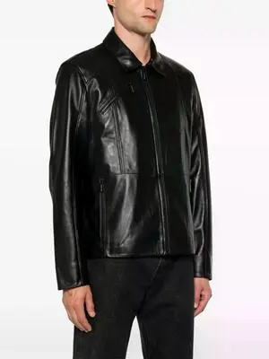 SERGIO MORETTI FIRENZE Zip-up Leather Jacket