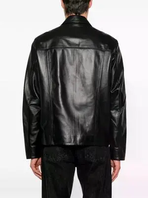 SERGIO MORETTI FIRENZE Zip-up Leather Jacket