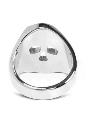 Alexander McQueen Skull Signet Ring - Silver