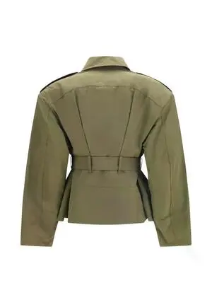 Alexander McQueen Cropped Belted Jacket