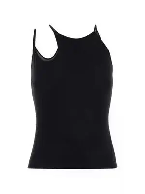 Alexander McQueen Cut-out Mesh Tank Top