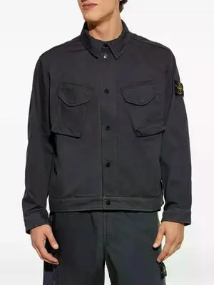 Stone Island Logo-patch Button-up Jacket