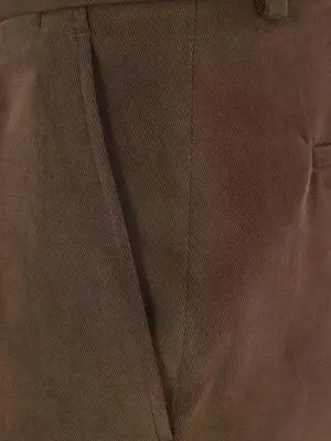 Caruso Pleated Moleskin Trousers