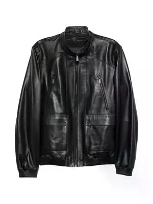 SERGIO MORETTI FIRENZE Zip-up Leather Jacket