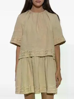 BY MALENE BIRGER Jania Embroidered Mini Dress