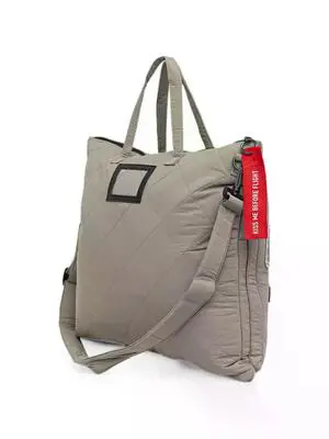 AERONAUTICA MILITARE Quilted Tote Bag With Patch Detail