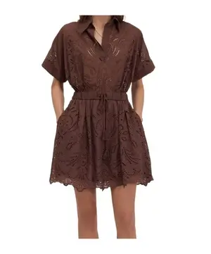 ERMANNO FIRENZE Embroidered Dress