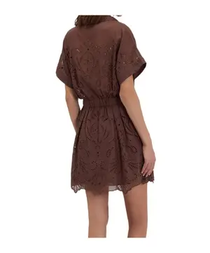 ERMANNO FIRENZE Embroidered Dress