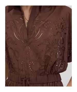 ERMANNO FIRENZE Embroidered Dress