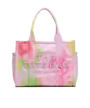 Marc Jacobs The Blurred Floral Large Puffy Nylon Tote Bag - Pink