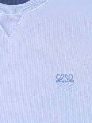 Loewe Cotton Sweatshirt With Anagram Embroidery