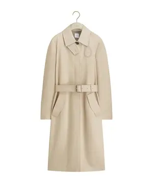 Dior Embroidered Trench Coat - Beige