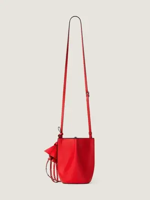 Givenchy Nano Snap Bucket Bag In Grained Leather
