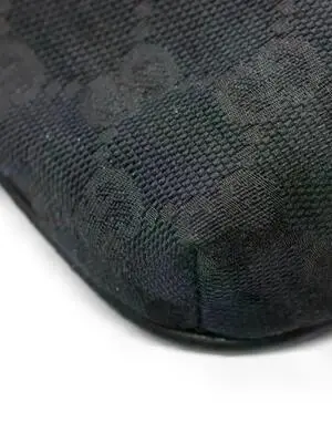 Gucci Gg Canvas Shoulder Bag - Black