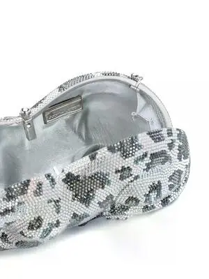 Judith Leiber Snow Leopard Clutch - Black