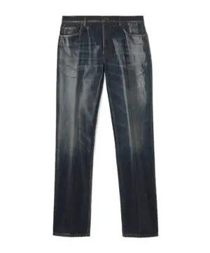 Burberry Slim Coated Jeans - Medium Blue