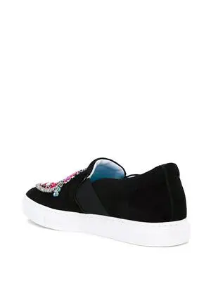 LANVIN Embellished Slip-on Sneakers
