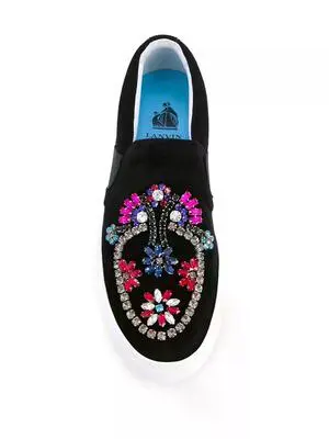 LANVIN Embellished Slip-on Sneakers