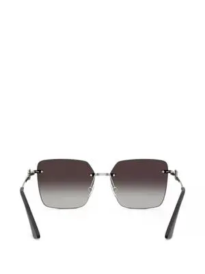 Dolce & Gabbana Crystal-embellished Geometric-frame Sunglasses