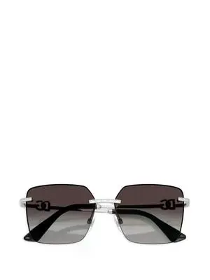 Dolce & Gabbana Crystal-embellished Geometric-frame Sunglasses